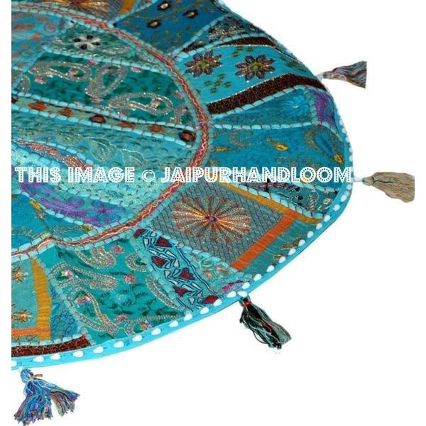 17" Giant Floor Pillow Large floor Cushion pouf pouffe poof round embr