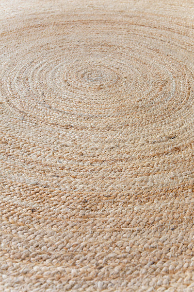 Blue Round scallop rug, round scalloped jute rug, round jute rug