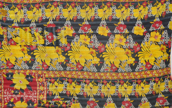 indian kantha throw bohemian kantha blanket twin kantha quilt